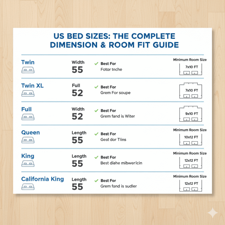 The Ultimate Guide To Bed Sizes: Dimensions, Room Fit, And US Standards ...